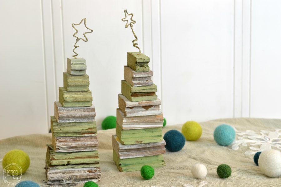 Scrap Wood Christmas Trees - Refresh Living
